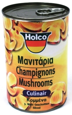 Μανιτάρια HOLCO κομμένα 230/400gr